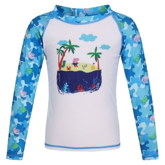 Peppa Pig | Swim | Peppa Pig Baby George Pig Rash Suit Cool Aquawhite ...